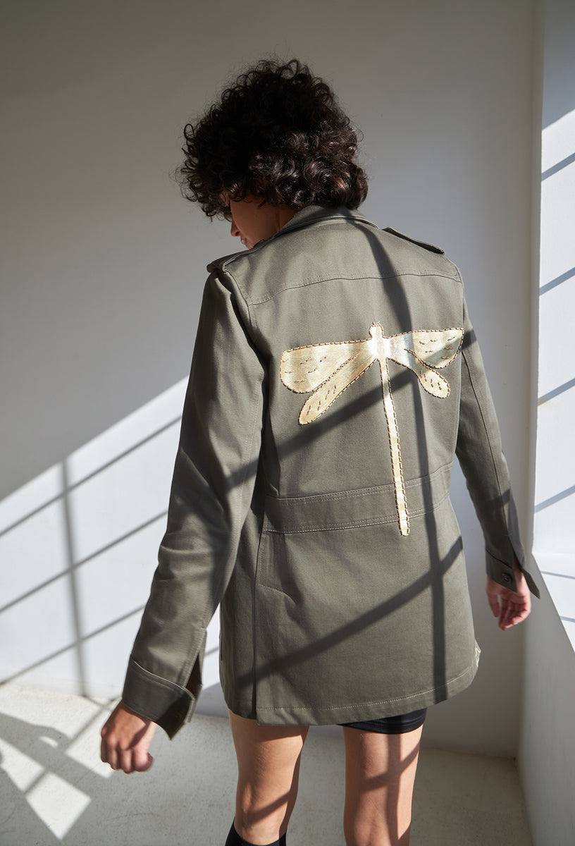 Dragonfly Safari Jacket Khaki – ZoeK